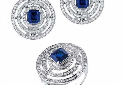 Комплект RalfDiamonds Natural Sapphire 3,50 сt & R