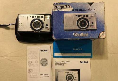 Плёночный фотоаппарат Rollei Prego 70