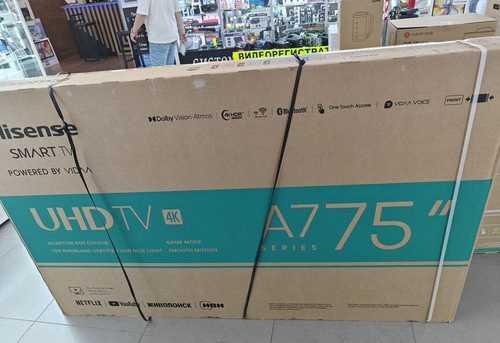 Теливизор Hisense 75" 75A7GQ 4K Ultra HD 60 Гц