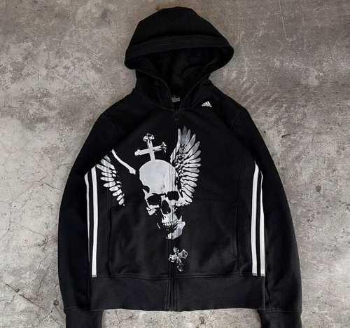Gothic Skull Adidas 3ип-Худи (Affliction type)