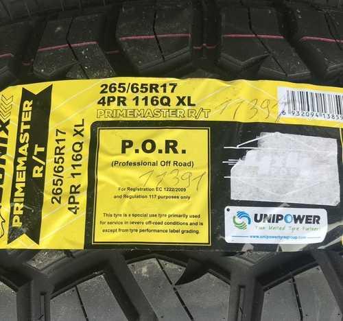 Sonix Primemaster R/T 265/65 R17 116Q