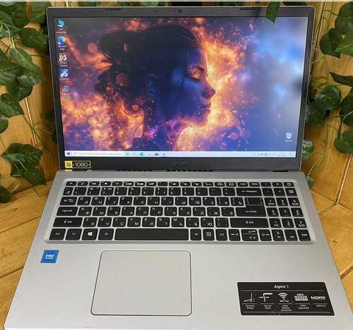 Тонкий ноутбук Acer N4500/8gb/FullHD/SSD