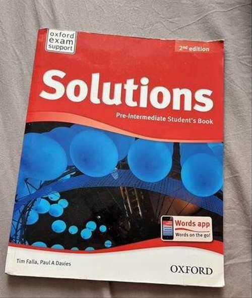 Английский solutions pre intermediate workbook