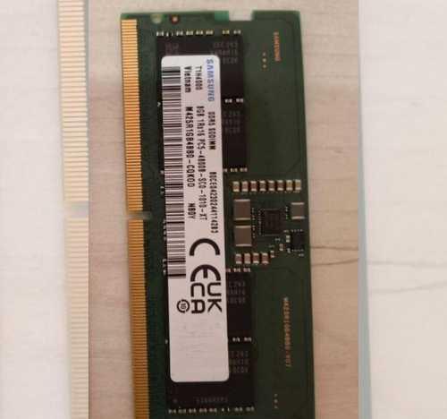 Оперативная память SO-dimm Samsung DDR5 8GB 4800MH