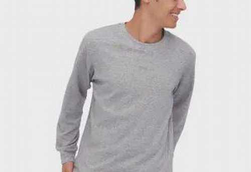 Лонгслив Uniqlo Crew Neck, серый