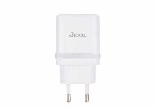 Блок питания hoco N1 1xUSB 2.4A+Type-C кабель 1м