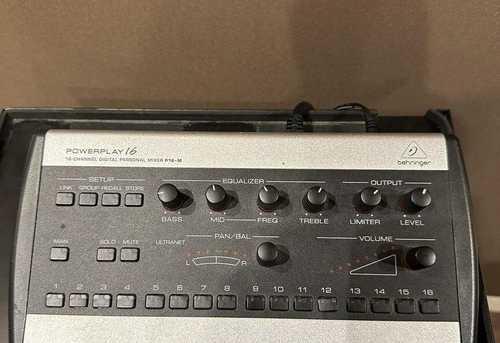 Индивидуальный мониторинг Behringer P-16 M