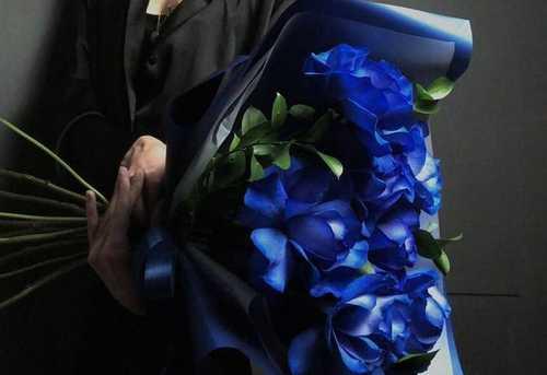 Букет синих французских роз доставка
