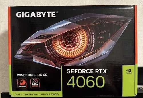 Видеокарта Gigabyte RTX 4060 Windforce OC Новая