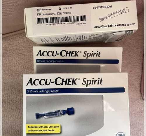 Картриджи для помпы accu-chek spirit