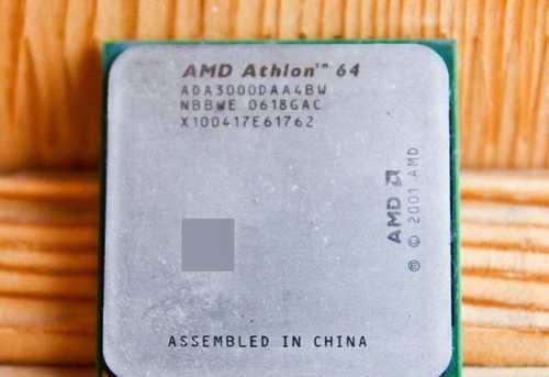 Процессор AMD Athlon 64 3000+, 1 ядро, 1,8 ггц