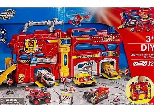Игровой набор Пожарная команда + 2 машинки