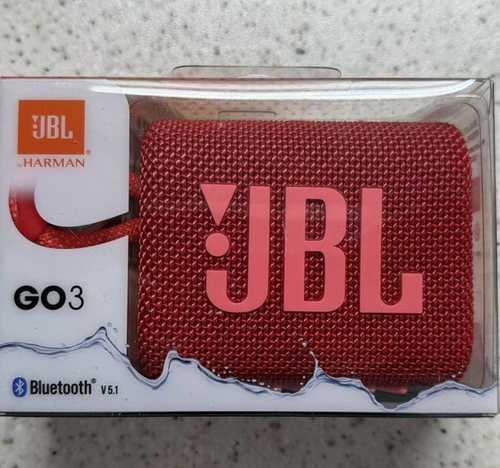 Новая беспроводная колонка JBL GO 3 красная