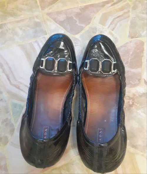 Prada оригинал. Балетки,туфли. 39