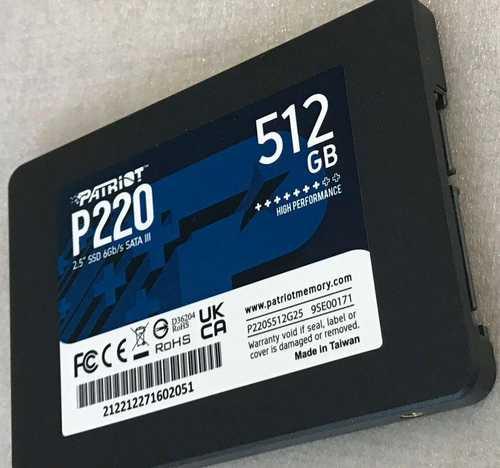 SSD Patriot 512 Gb SATA