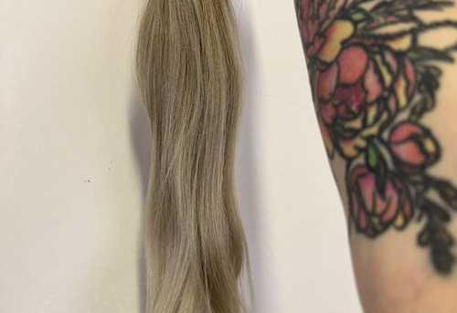 Волосы натуральные блонд 60 см