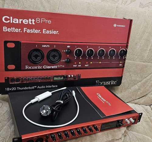 Звуковая карта Focusrite Clarett 8pre TB2