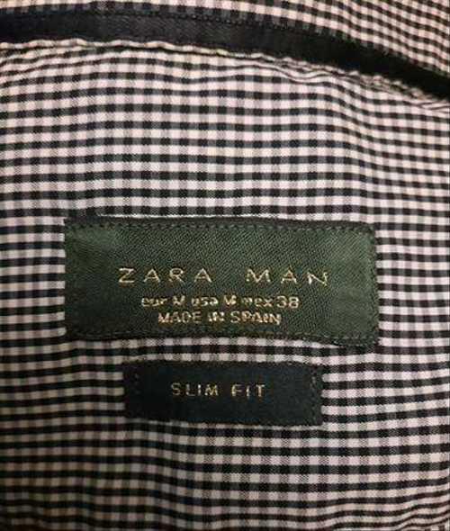 Рубашка zara man испания хлопок