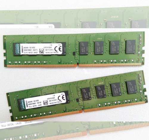 2шт 16gb 2x8gb Оперативная память DDR4 kingston