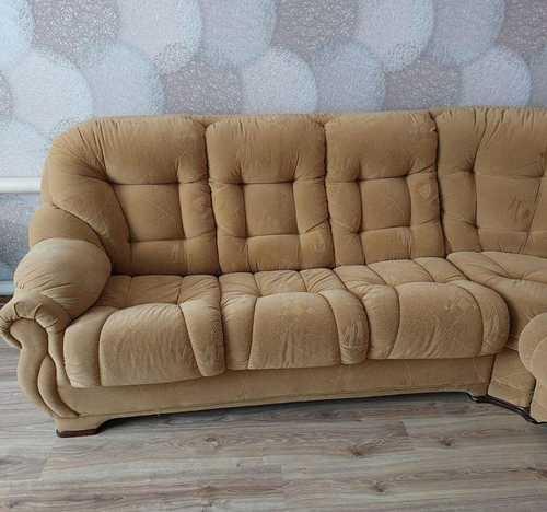 Большой угловой диван раскладной бу