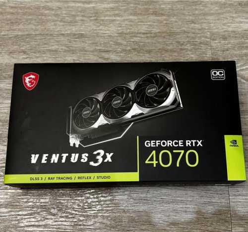 MSI RTX4070 ventus 3X E 12GB OC gddr6X 192-bit