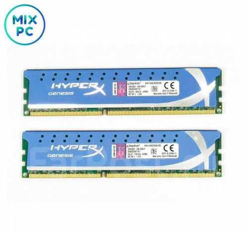 Оперативная память DDR3 8GB (2x4GB) 1600MHz Kingston HyperX Genesis KHX1600C9D3K2/8G Б.У