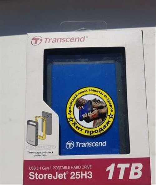 Внешний жесткий диск 1 тб Transcend StoreJet 25 H3