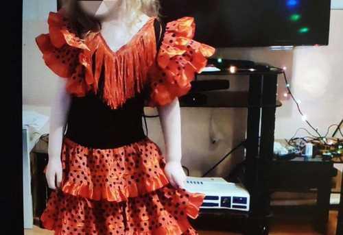 Испанское платье для девочки, карнавальный костюм