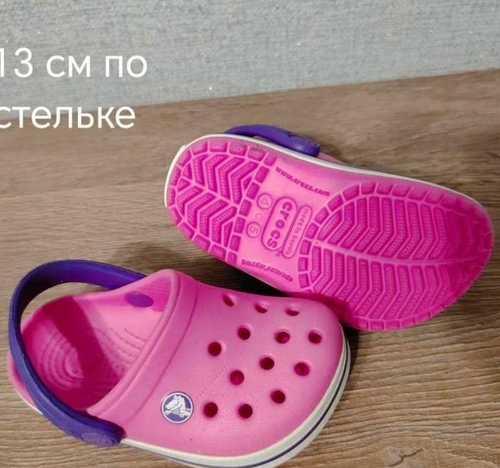 Crocs сабо для девочки 21 размер 13 см стелька