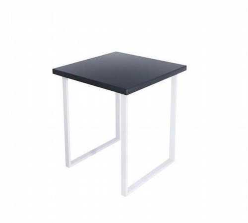 Стол в кухню в стиле Loft антрацит/белый, 60x60х75