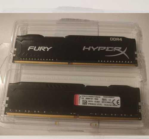 Оперативная память ddr4 hyperx fury 16gb