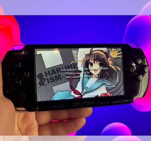 Sony PSP 3008 прошита, карта памяти 64gb