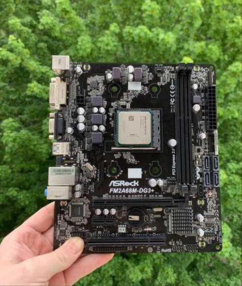 Материнская плата AsRock FM2A68M-DG3+. Fm2+, +Проц