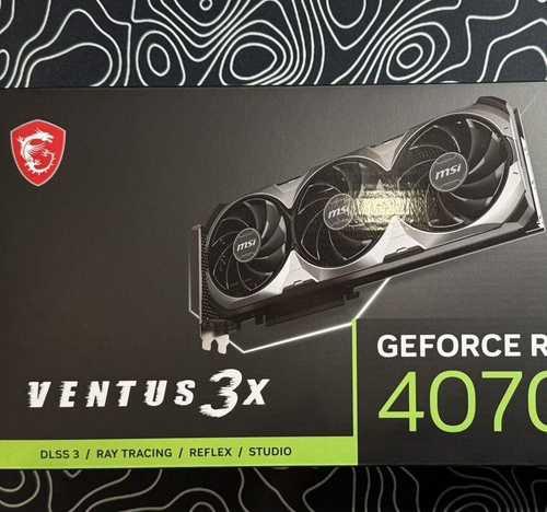 Видеокарта MSI RTX 4070 Ventus 3X OC 12GB