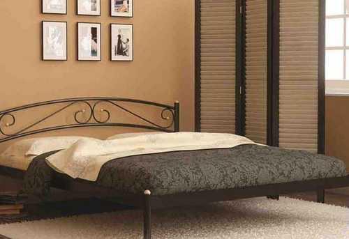 Кровать двуспальная Валерия с изножьем 160х200 мет