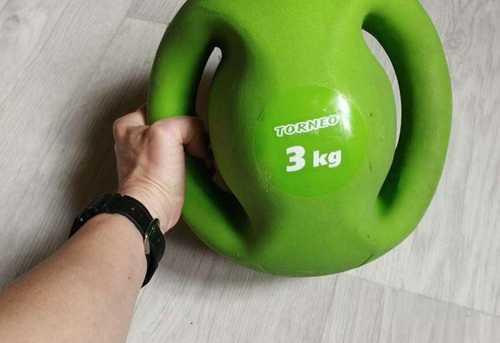 Гиря 3 кг для фитнеса