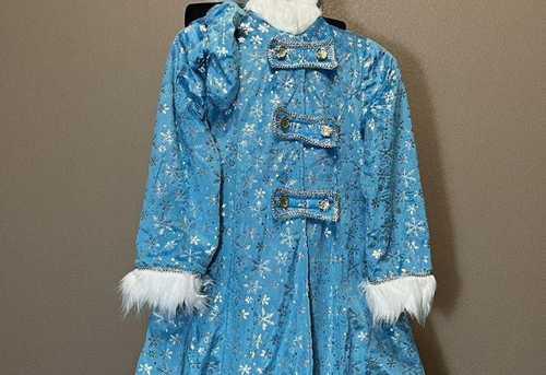 Новогодний костюм Снегурочка голубая