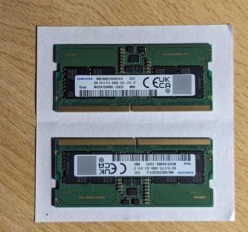 Оперативная память Samsung ddr5 2x8gb 4800mhZ