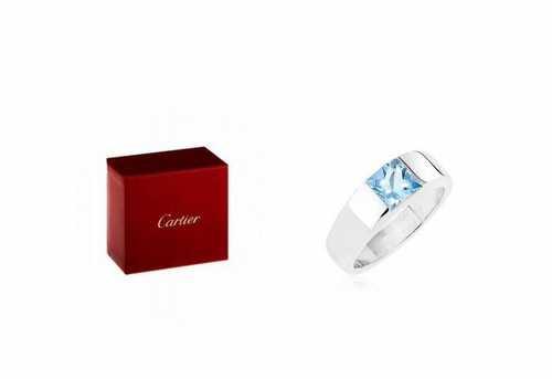 Золотое кольцо с аквамарином 1.15ct Cartier