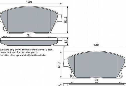 Колодки тормозные chevrolet Cruze (09)