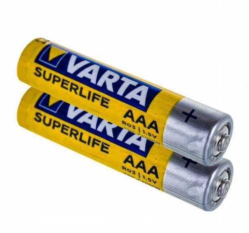 Батарейка Varta superlife R03 AAA Shrink 2 Heavy Duty 1.5V (2003) (2/60/1200)