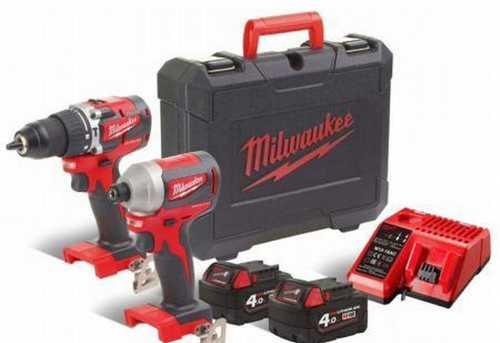 Аккумуляторная дрель + винтоверт Milwaukee M18