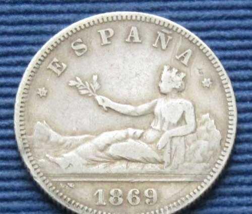 Испания 2 песеты 1869 (69)