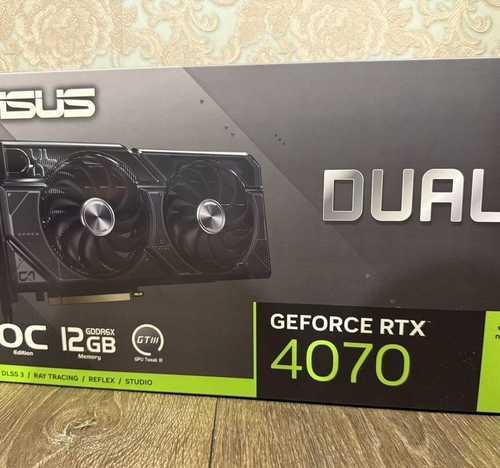 RTX 4070 Asus Dual OC 12GB, новая