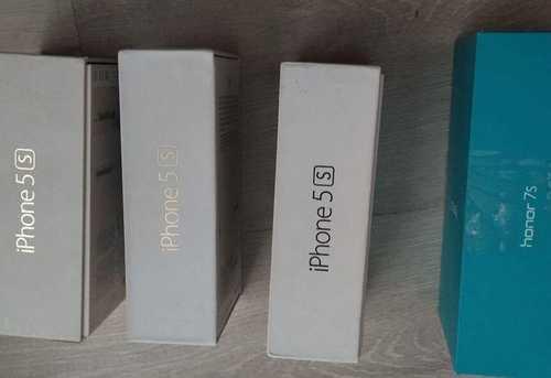 Коробка iPhone 5s и Honor 7s