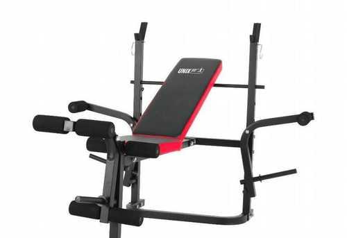 Скамья силовая со стойками unix Fit bench 120M