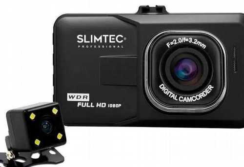 Видеорегистратор с двумя камерами Slimtec Dual F2