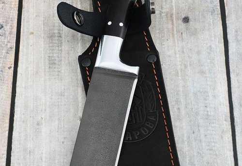 Нож Узбекский х12мф цельнометаллический черный гра