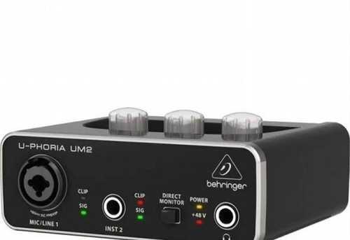 Звуковая карта behringer u phoria UM2