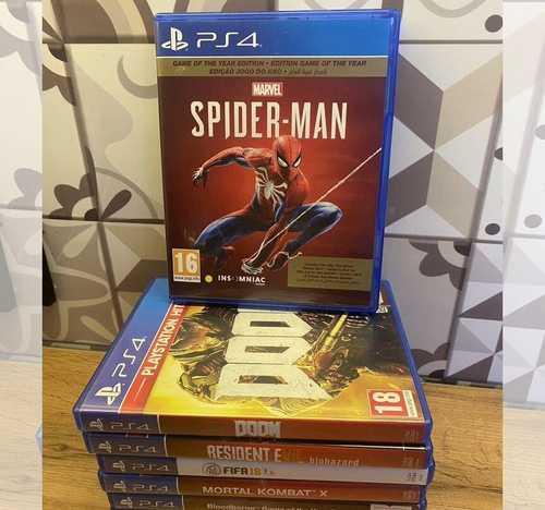 Spider man ps4 диск